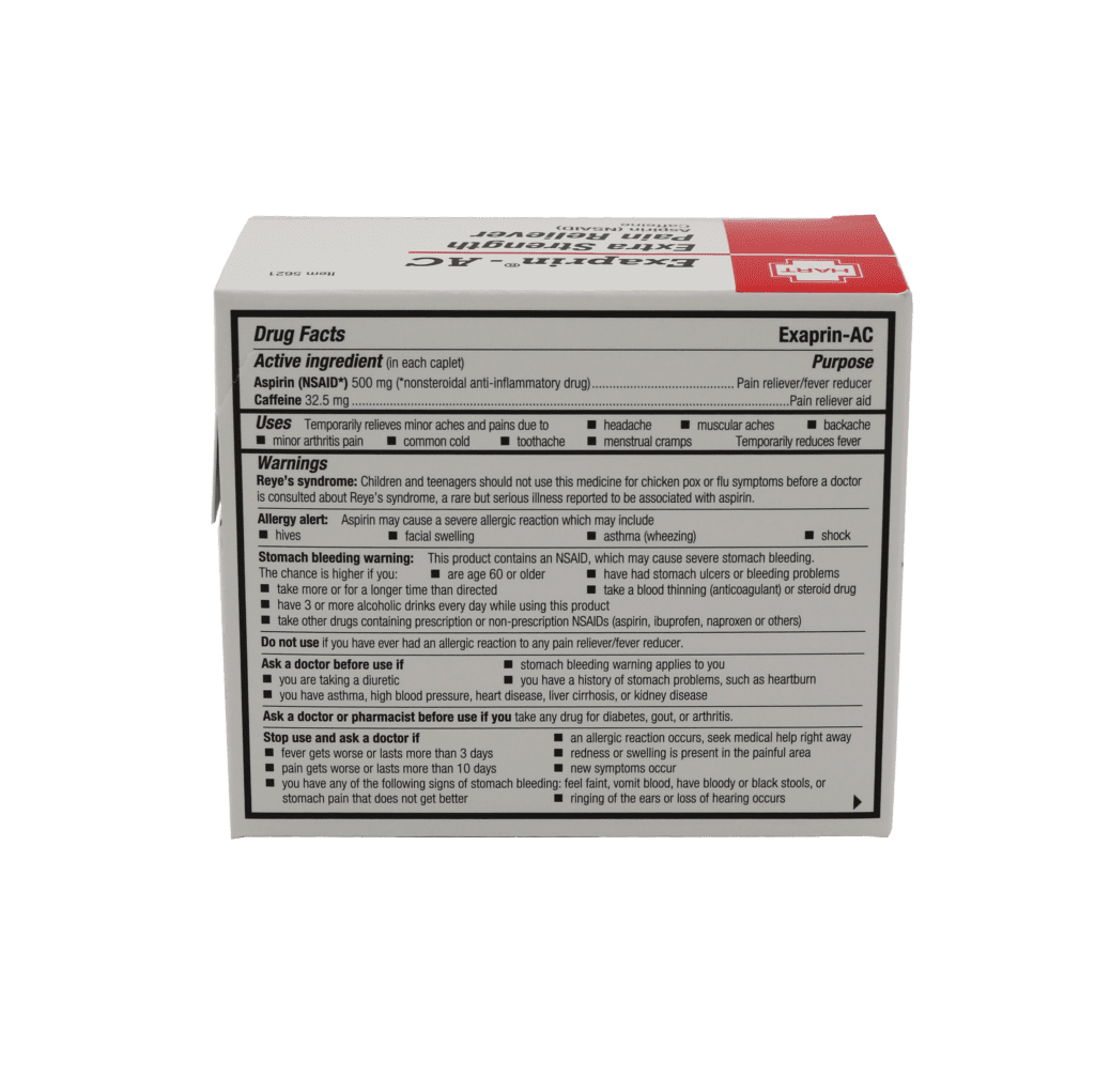 Exaprin Pain Reliever Extra Strength • First Aid Supplies Online