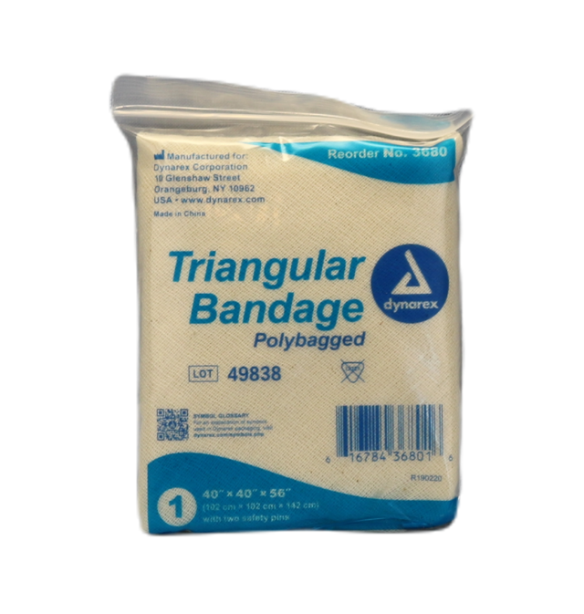 40 Inch Triangular Bandage - 1/bag - First Aid Supplies Online
