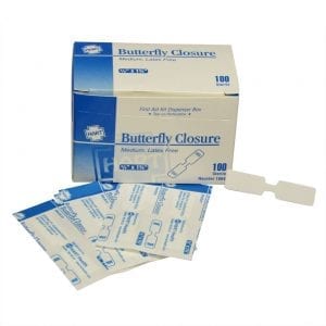 Butterfly Closures Medium | Butterfly Adhesive Strips • First Aid ...