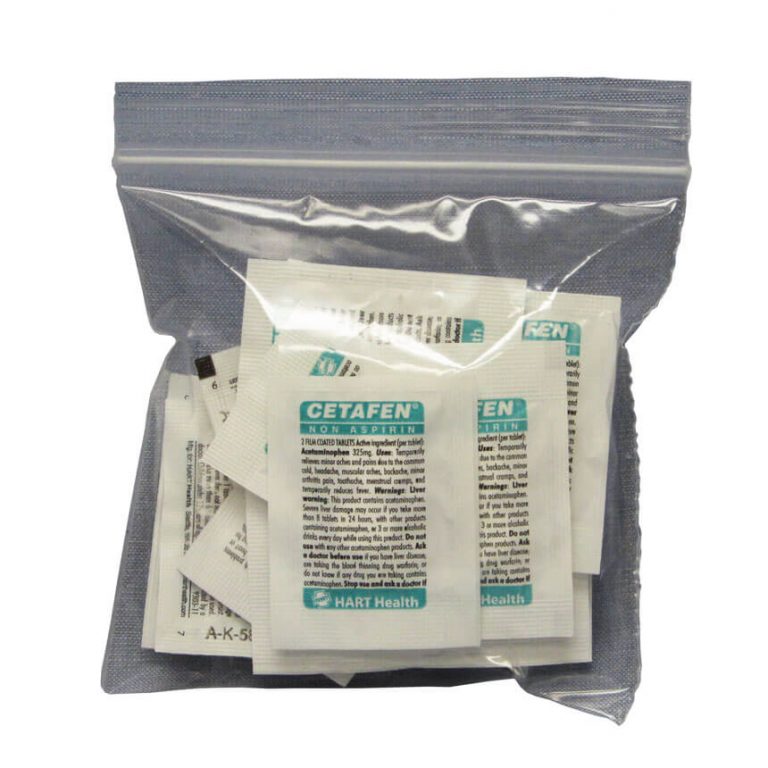 Pain Reliever Packets | First Aid Kit Refill Packs