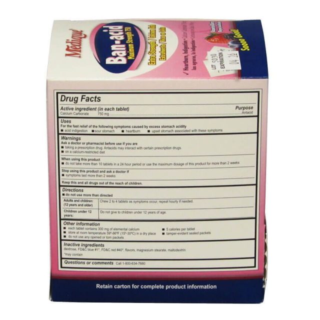 Extra Strength Antacid Tablets | Antacid Chewable Tablets