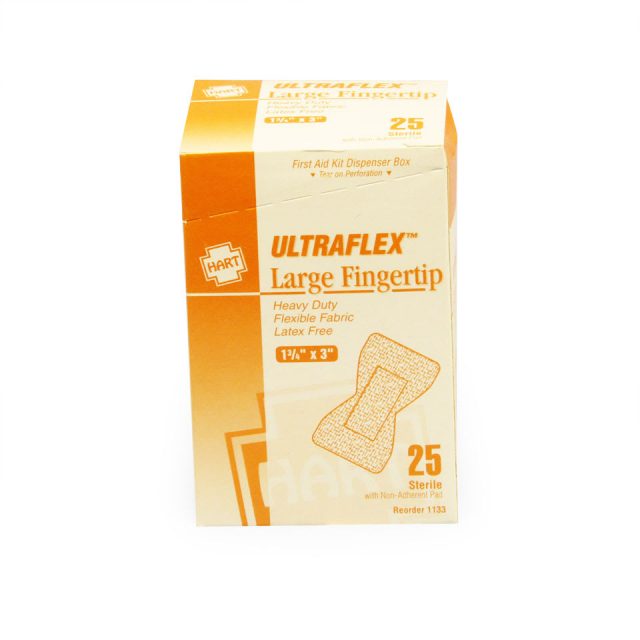 Ultraflex Flexible Fabric Large Fingertip Bandage - 25/box • First Aid ...