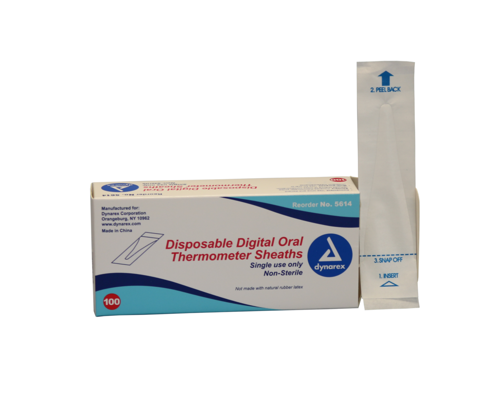 Dynarex Disposable Digital Thermometer Covers - 100 • First Aid ...