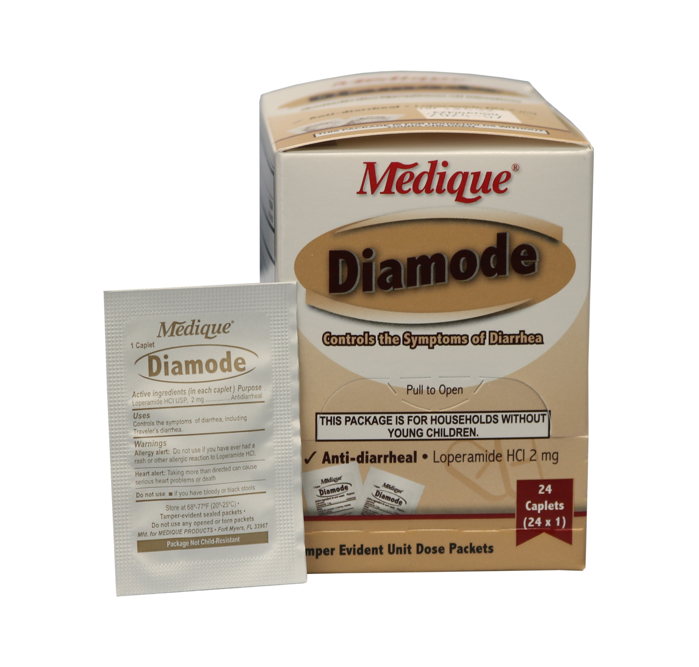 Diamode Diarrhea Relief - 24/Caplet box • First Aid Supplies Online