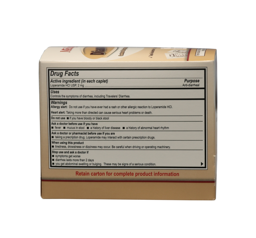 Diamode Diarrhea Relief - 24/Caplet box • First Aid Supplies Online
