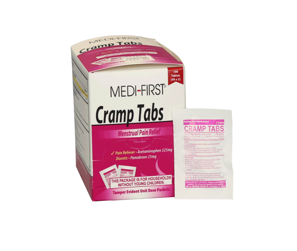Medi First Cramp Tabs - 50/box • First Aid Supplies Online