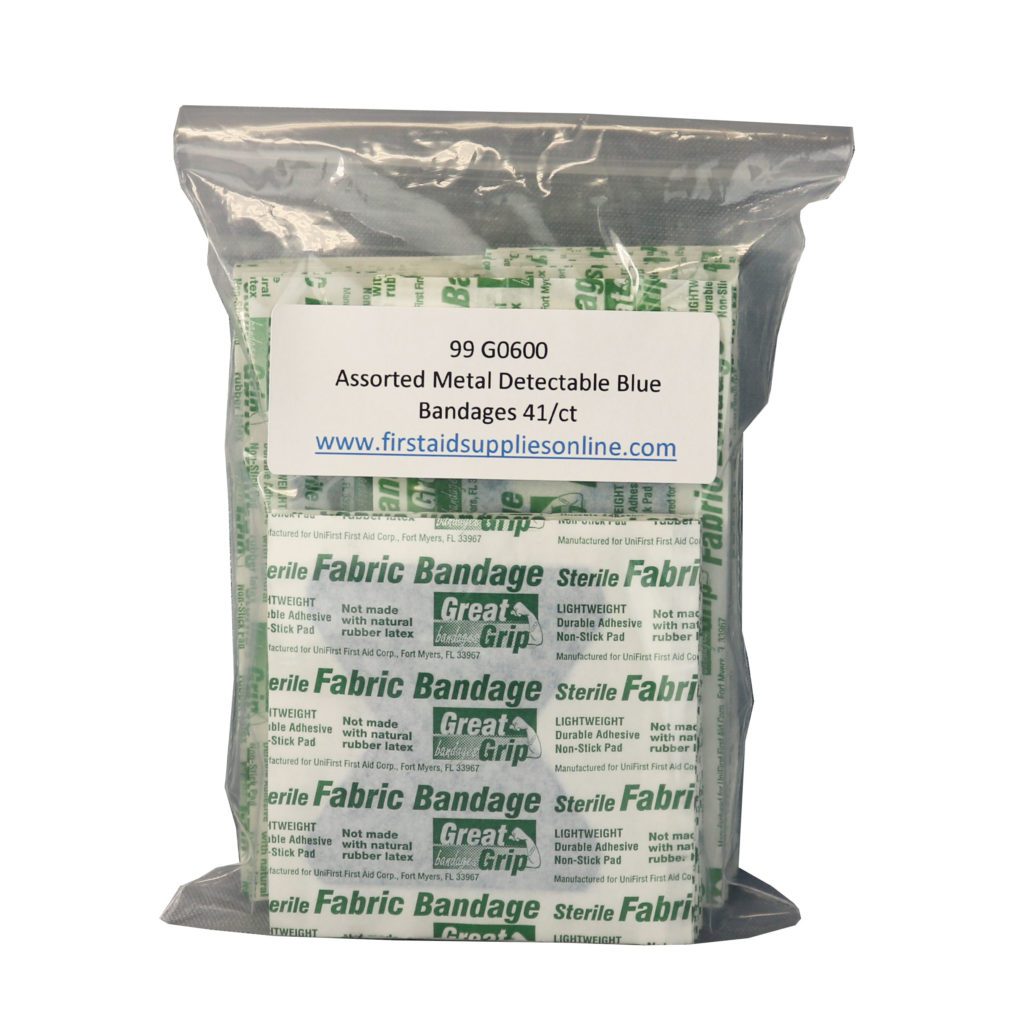 Blue Metal Detectable Elastic Bandage Refill Pack • First Aid Supplies ...