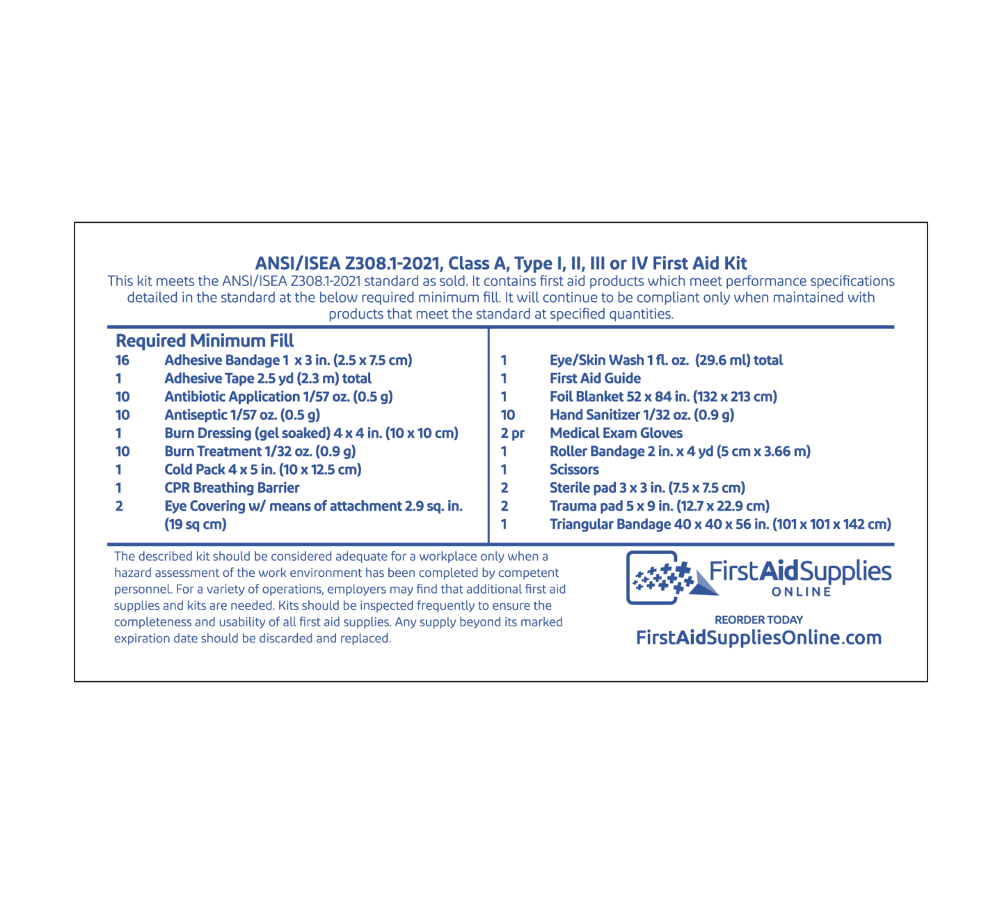 First Aid Signs | First Aid Kit Labels • First Aid Supplies Online