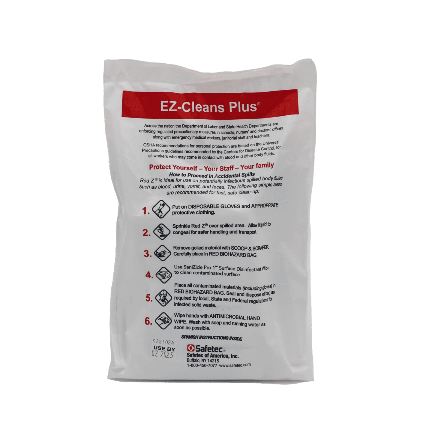 EZ-Cleans Plus® Spill Clean-Up kit • First Aid Supplies Online